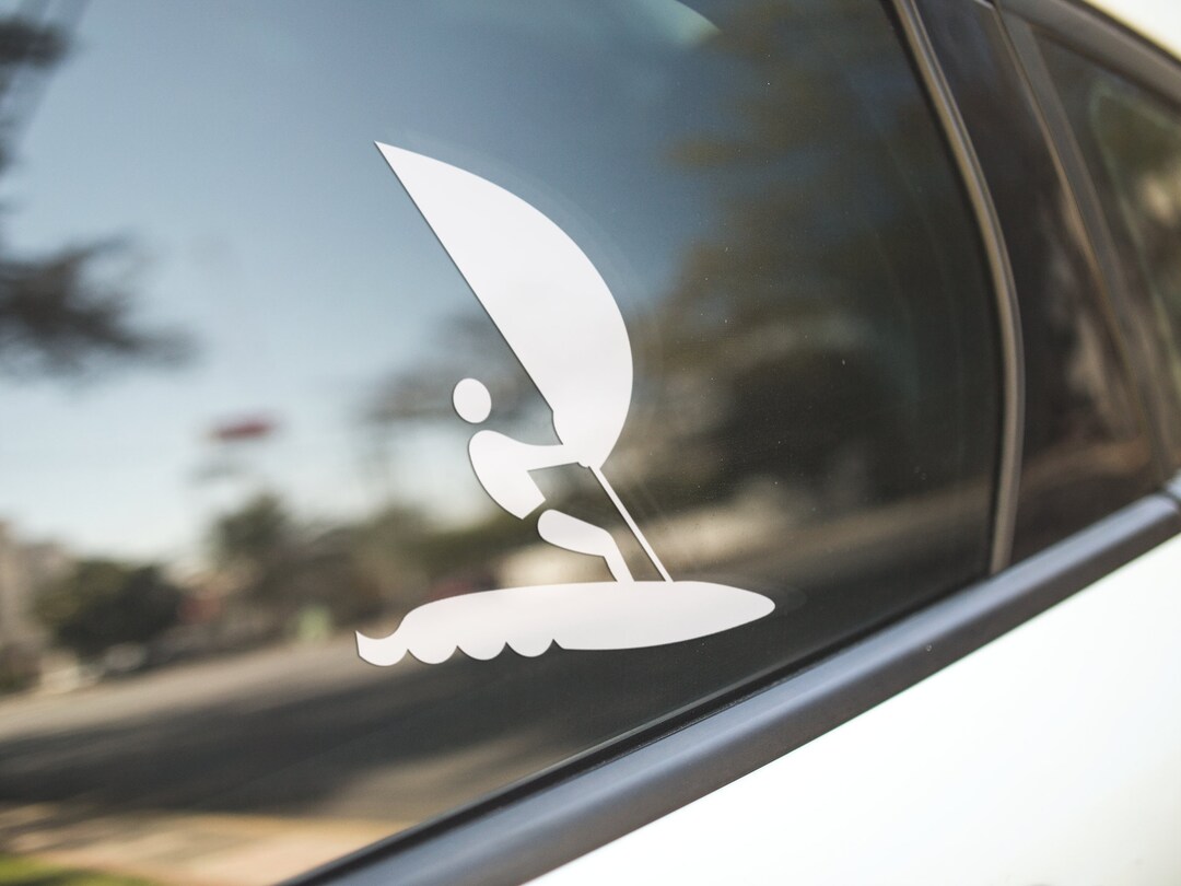 Windsurf Windsurfer Windsurfing / Sticker / Decal / Car Decal / Laptop ...