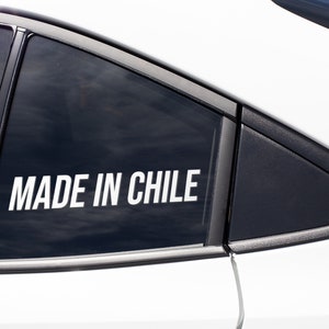 Chile Chilean Sticker Decal / Made in Chile / Local Native Home Country ...