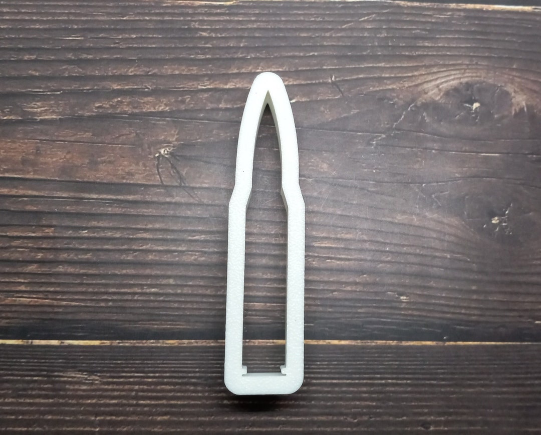Bullet Cookie Cutter Bullet Shape Cookie 2A Gun Cookie Fondant Cutter ...