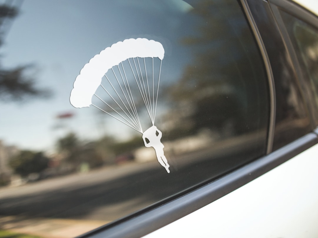 Parachute Sticker Decal / Skydive Sticker Decal / Parachuting Sticker ...