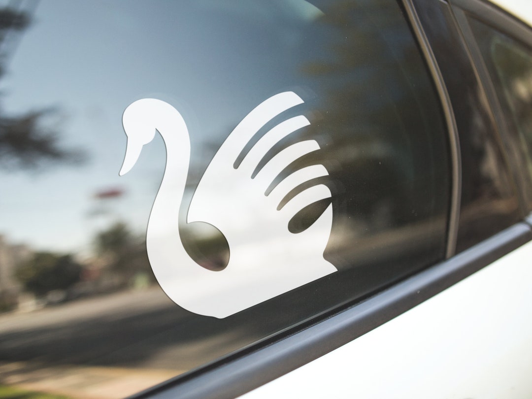 Swan Decal / Swan Sticker / Cute Swan / Car Decal / Laptop Decal / Car ...