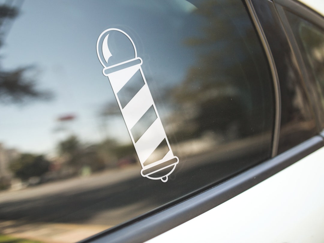 Barber Pole Decal Sticker / Barber Decal Sticker / Barbershop Decal ...