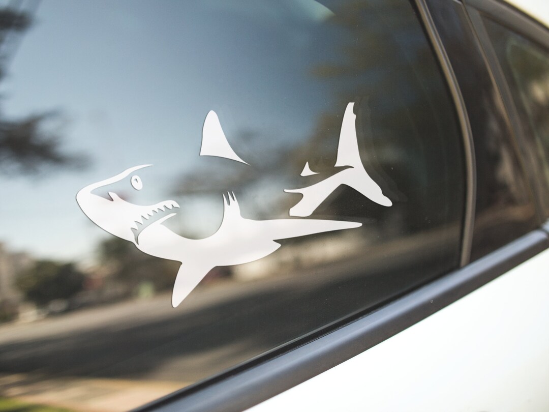 Shark Decal Sticker / Great White Shark Decal Sticker / Surf Decal ...