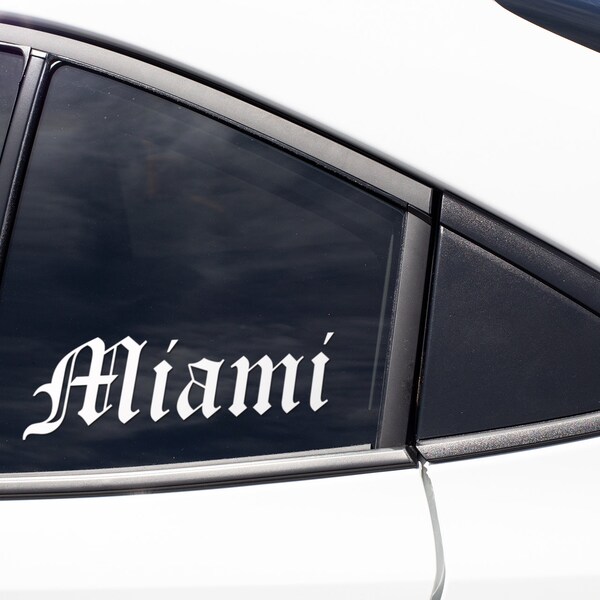 Miami Decal - Etsy