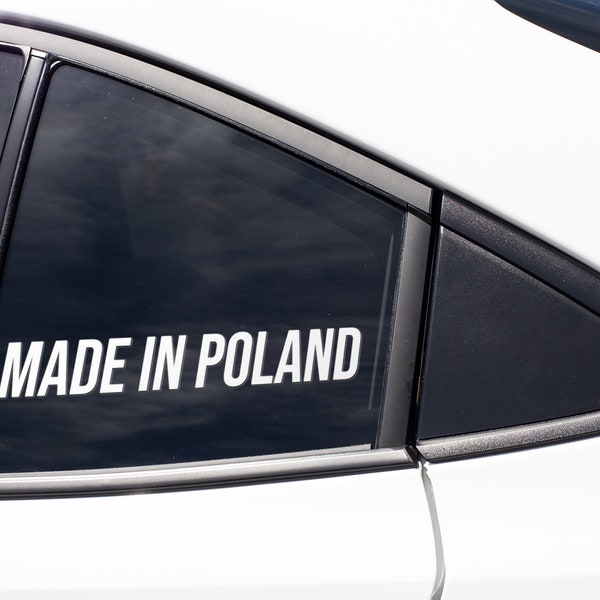 Polish Car Window Decal - Etsy