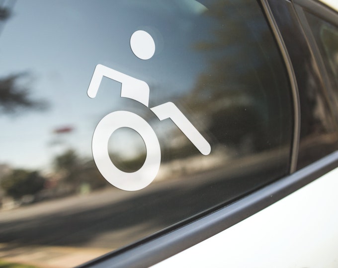 Handicap Wheelchair Symbol Vinyl Decal Wheelchair Disabled Sticker - Etsy