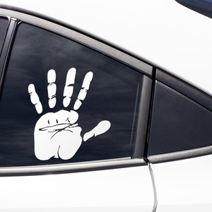 Handprint Decal Sticker / Handprint Outline / Hand Art / Bottle, Car ...