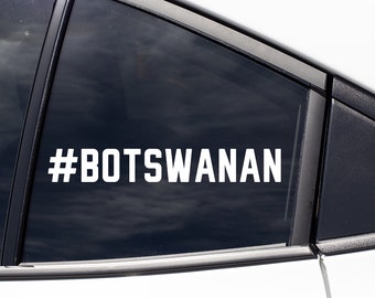 Bumper Stickers Botswana Ovel Flag world flags car laptop Vinyl Sticker ...