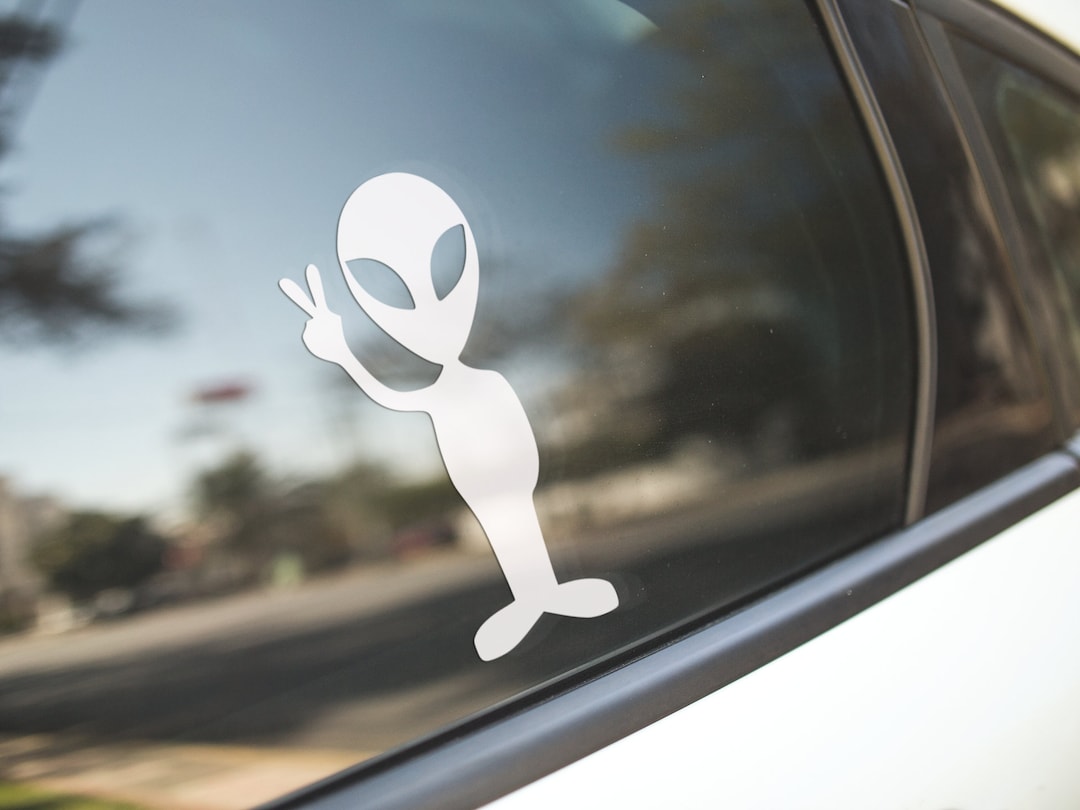 Alien Decal / UFO Decal / Alien Sticker / UFO Sticker / Car Decal ...