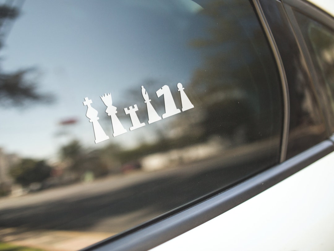 Chess Pieces / Chess Decal / Chess Sticker / Chess Gift / Car Decal ...