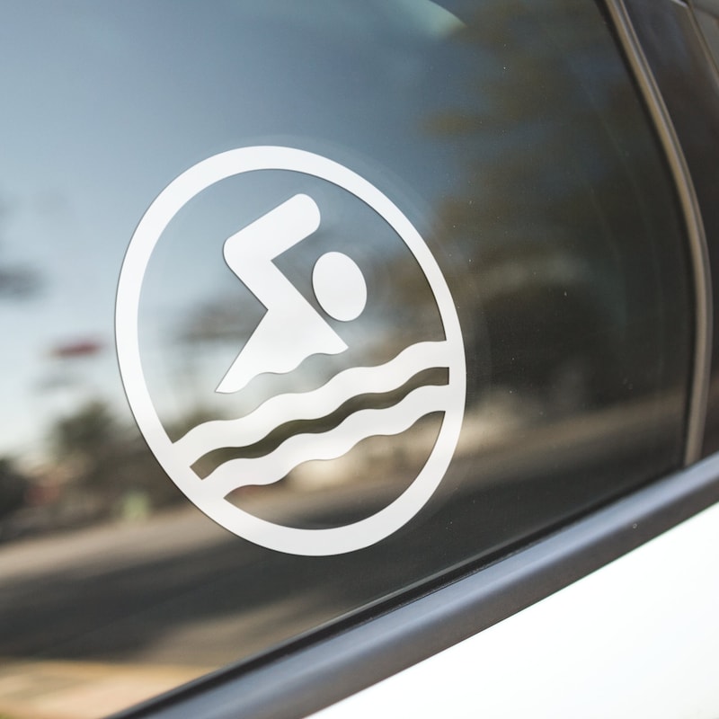 Swimmer Decal - Etsy