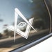 Freemason Freemasonry Decal Sticker / Illuminati / Car Decal / | Etsy