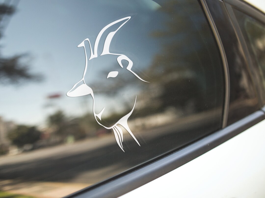 Goat Decal / Goat Sticker / Goat Gift / Cute Goat / Car Decal / Laptop ...