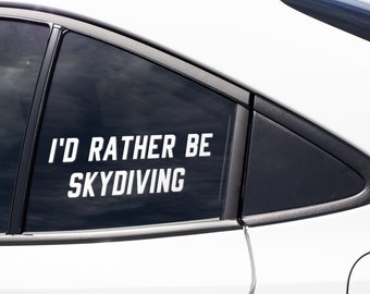 Skydive Car Decal - Etsy
