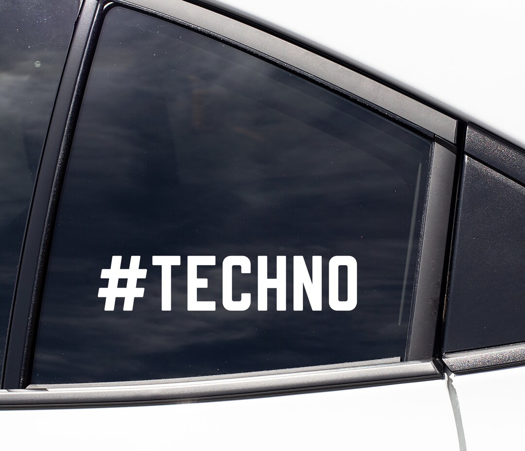Techno Music Decal Sticker / Rave EDM / Car Decal / Laptop Decal ...
