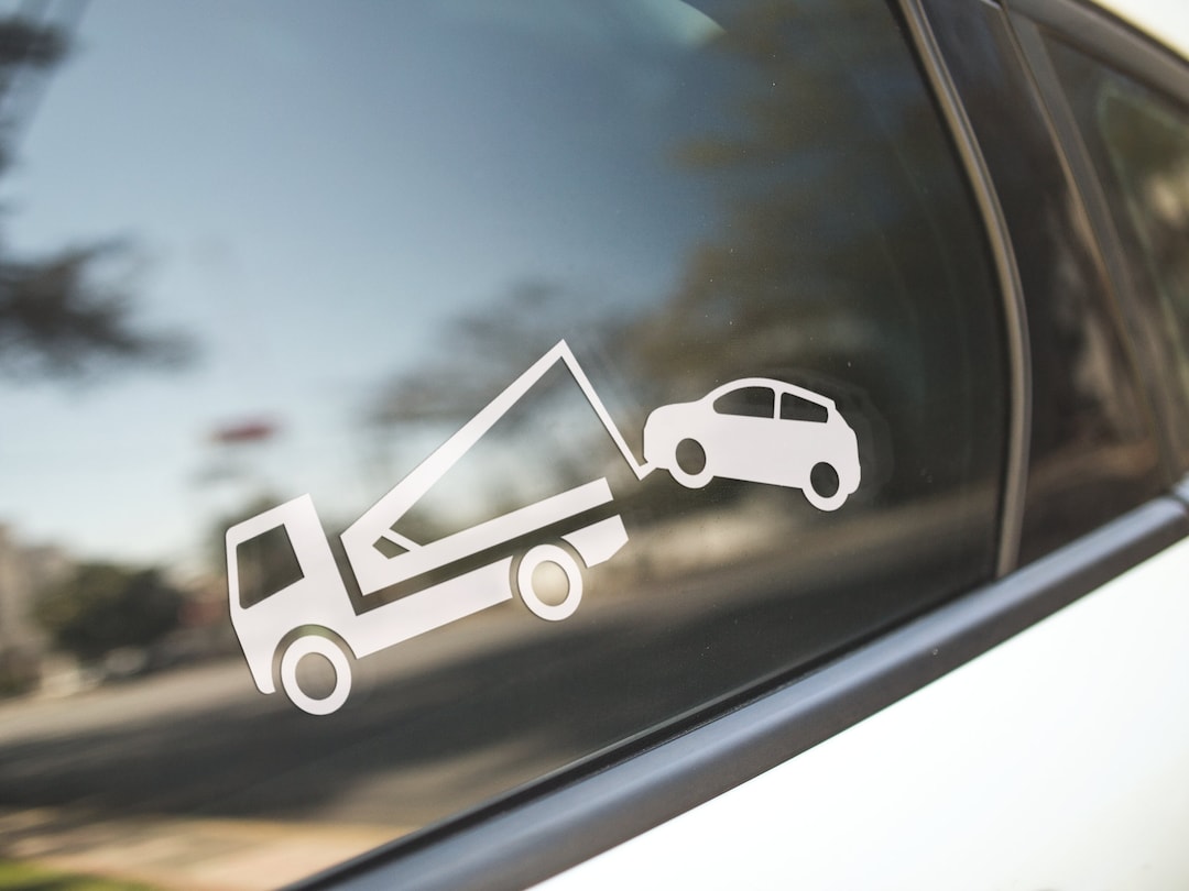 Tow Truck Decal / Tow Truck Sticker / Repo Man / Repossessed Car / Car ...