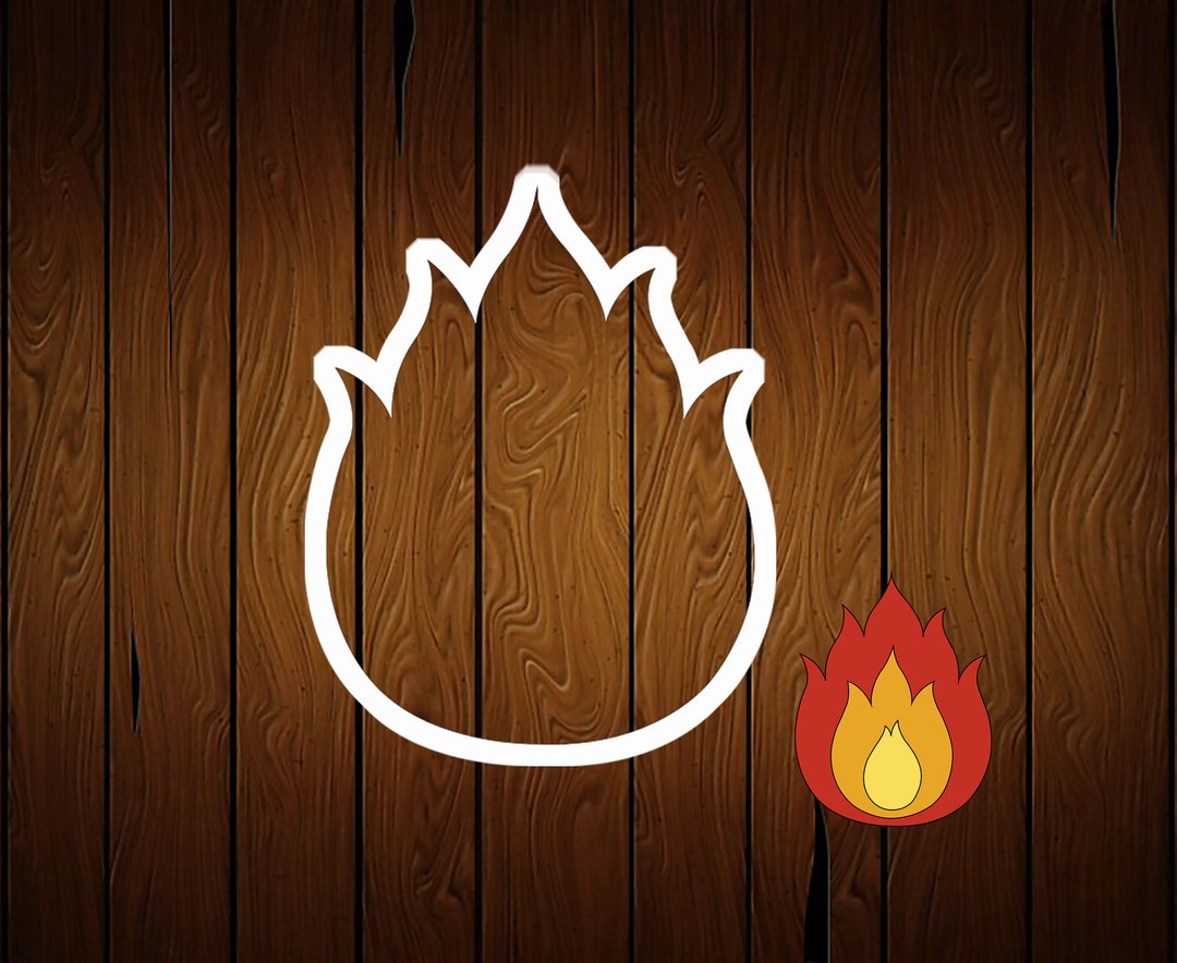 Fire Flame Cookie Cutter Flame Shape Cookie Fire Shape Cookie Fondant ...