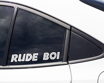 Rude Car Decal - Etsy
