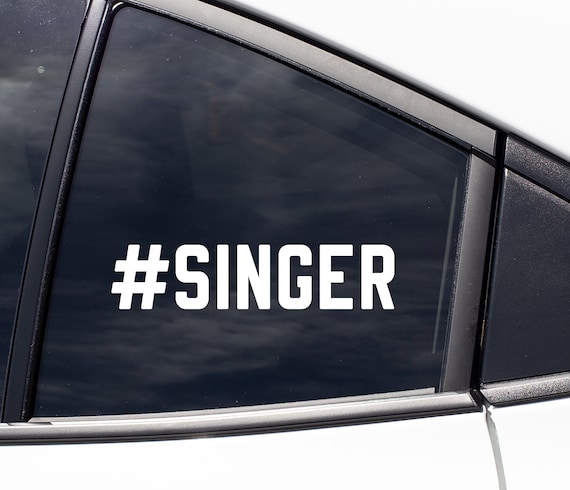 Sing Singer Singing Decal Sticker / Car Decal / Laptop Decal / | Etsy
