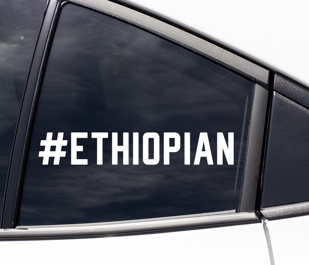 Ethiopia Ethiopian Decal Sticker / Car Laptop Tumbler Window Decal ...