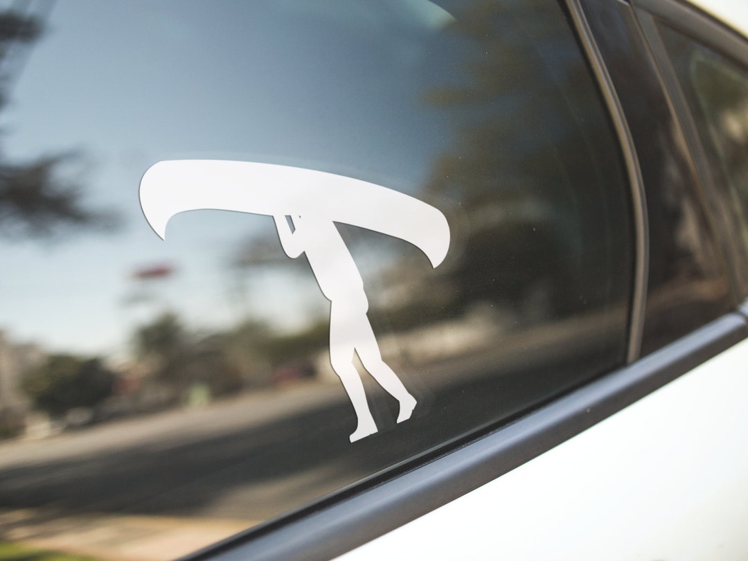 Canoe Sticker Decal / Laptop Sticker Decal / Car Sticker Decal / Bottle ...