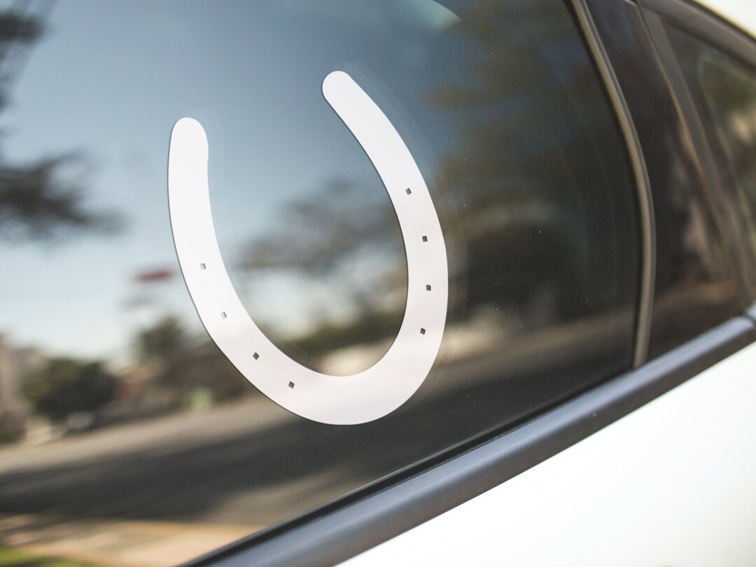Horseshoe Decal Sticker / Horse Decal Sticker / Equestrian Decal ...