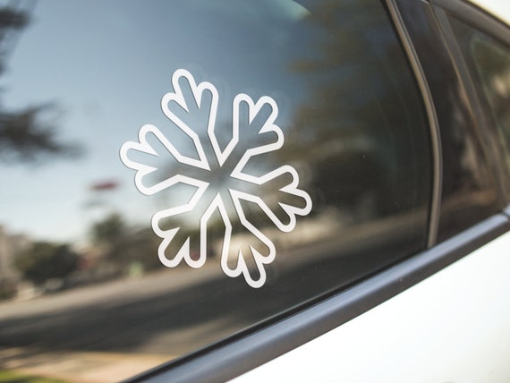 Snow Snowflake Decal Sticker / Car Decal / Laptop Decal / Car | Etsy