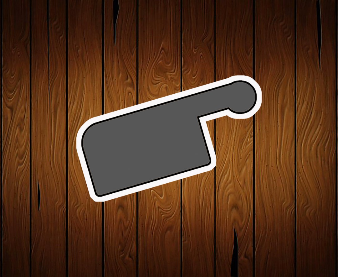 Meat Cleaver Cookie Cutter Butcher Knife Cookie Cutter Deli Cookie ...
