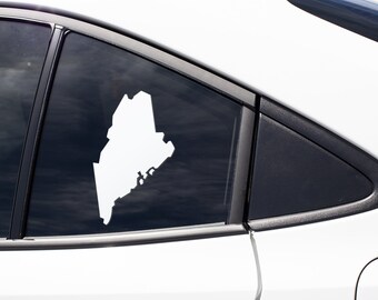 Maine Decal, Maine Home Decal, Car Decal, Maine Sticker, Maine Pride ...
