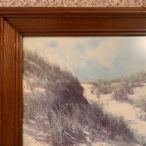 Adolf Sehring Lithograph A Day at the Beach Art Print 1975 Framed ...