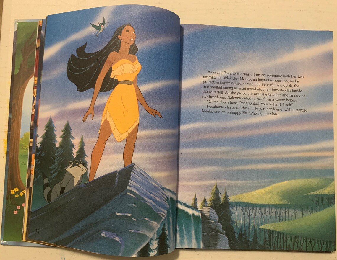 Vintage 1995 Hardbook Disneys Pocahontas - Etsy