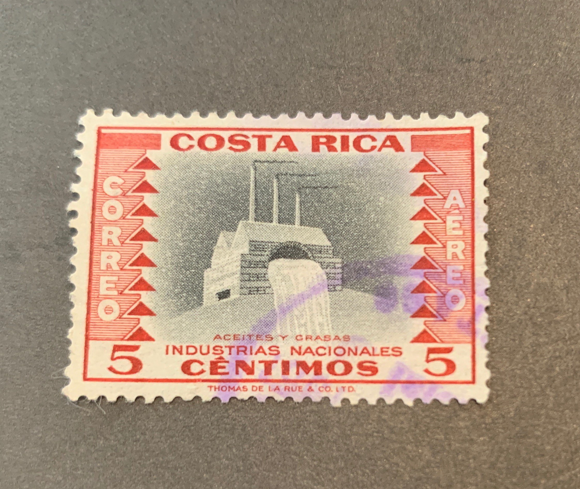 Vintage Costa Rica 5 Cent Correo Aereo Used Postage Stamp - Etsy UK