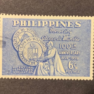 Vintage Philippine 1959 100 Anniversary Used Postage Stamps - Etsy