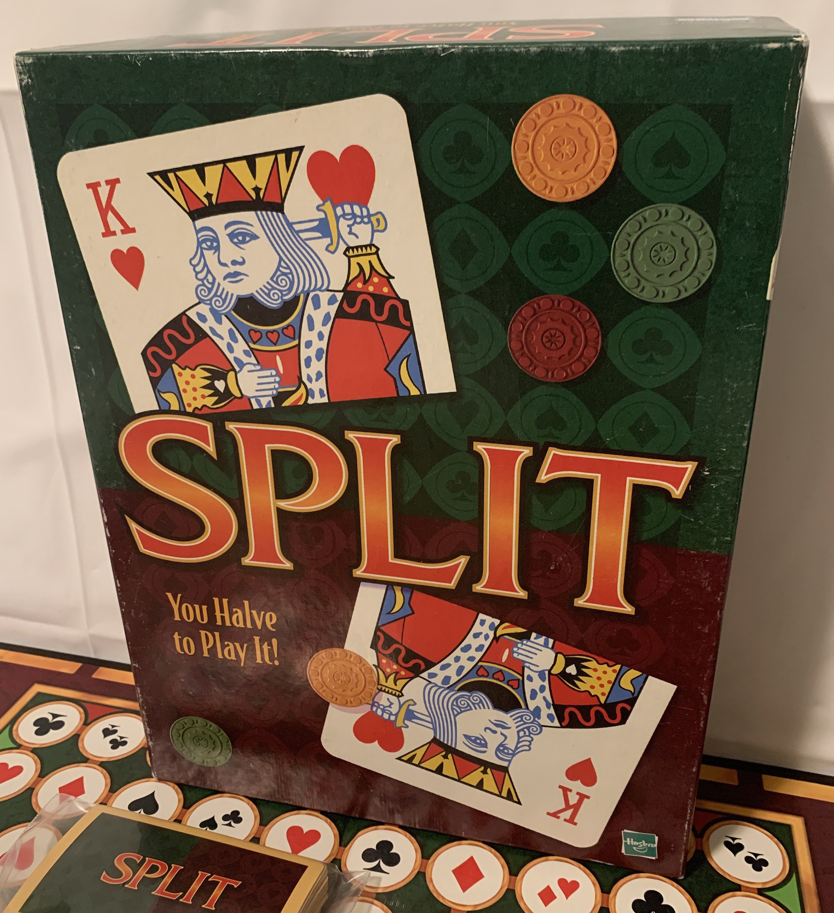 Complete Hasbro 1999 SPLIT - Half Card Game Half Board Game TO500 - Etsy