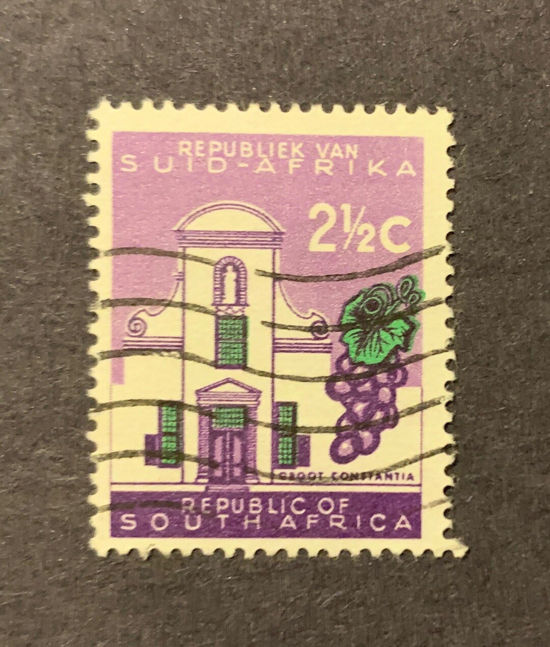 Vintage Republic of South Africa 2 1/2 Cent Used Postage Stamp - Etsy
