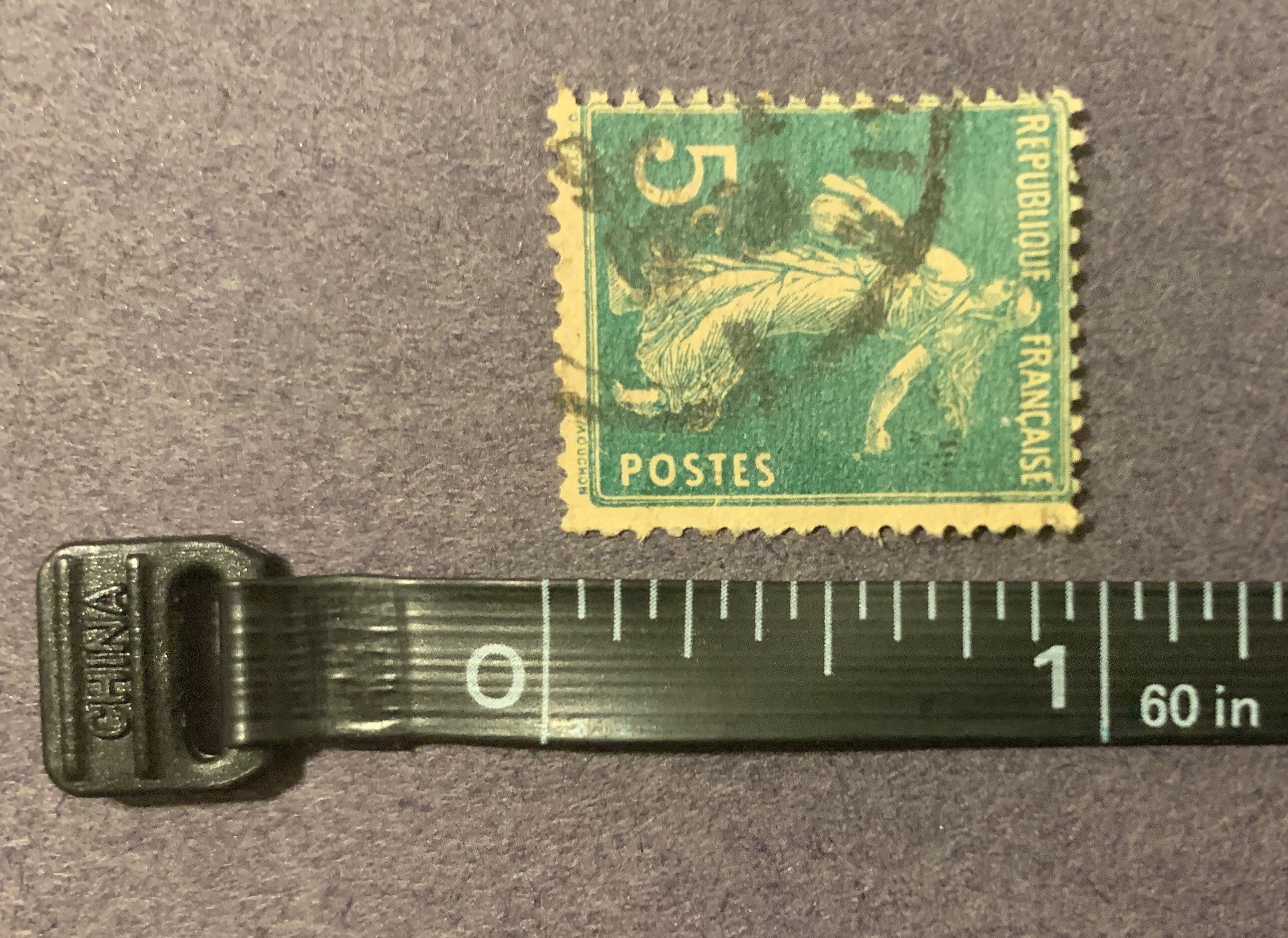 Vintage France 1940s Used 5 Cent Postage Stamp - Etsy Singapore