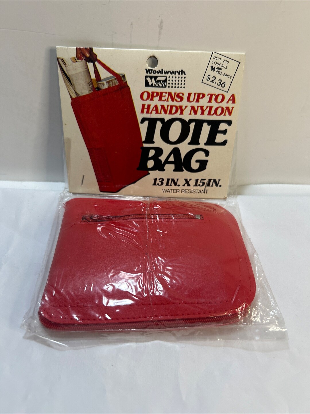 Tote Bag Vintage Red Woolworth X2 - Etsy
