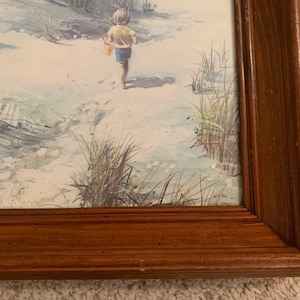 Adolf Sehring Lithograph A Day at the Beach Art Print 1975 Framed ...