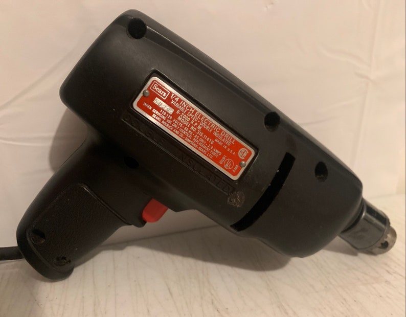 Vintage Sears Craftsman 1/4 Inch Electric Drill Model 31511410 G0 - Etsy