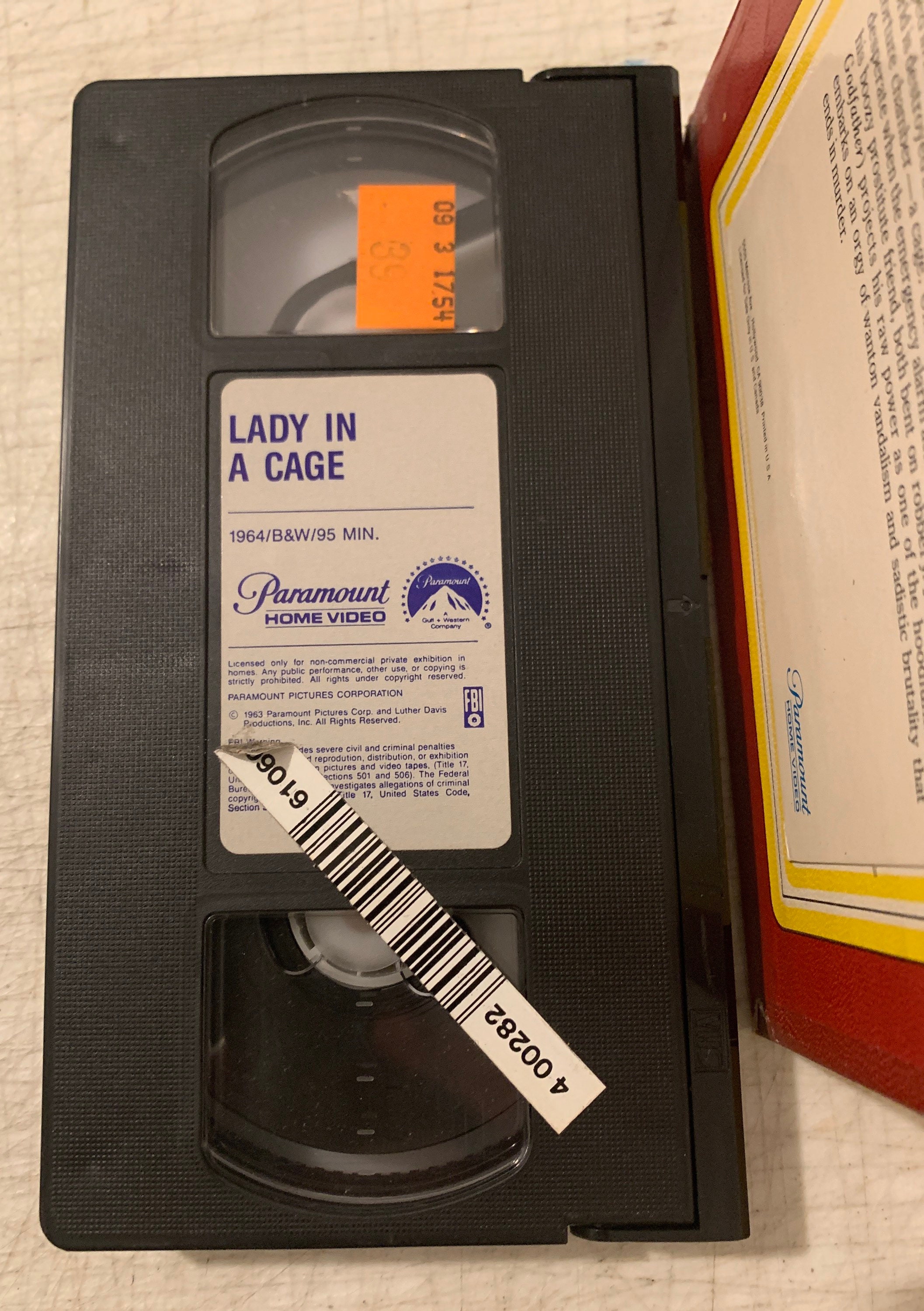 Vintage Lady in A Cage VHS 1960 Blockbuster Video BO100 - Etsy