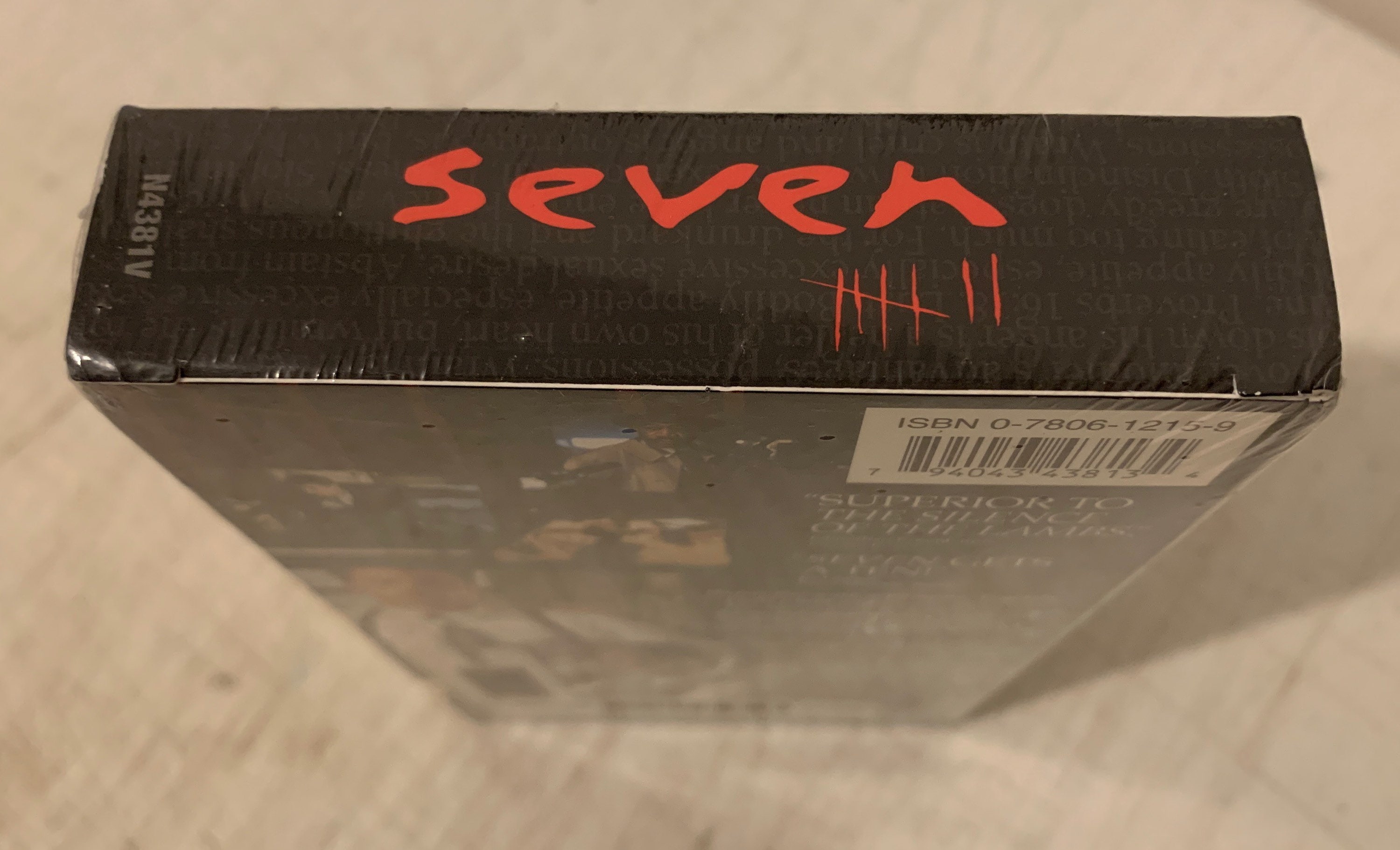 Seven VHS 1996 New Tape Brad Pitt Morgan Freeman BO200 | Etsy