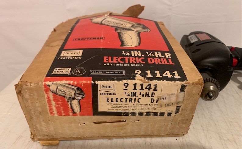 Vintage Sears Craftsman 1/4 Inch Electric Drill Model 31511410 G0 - Etsy