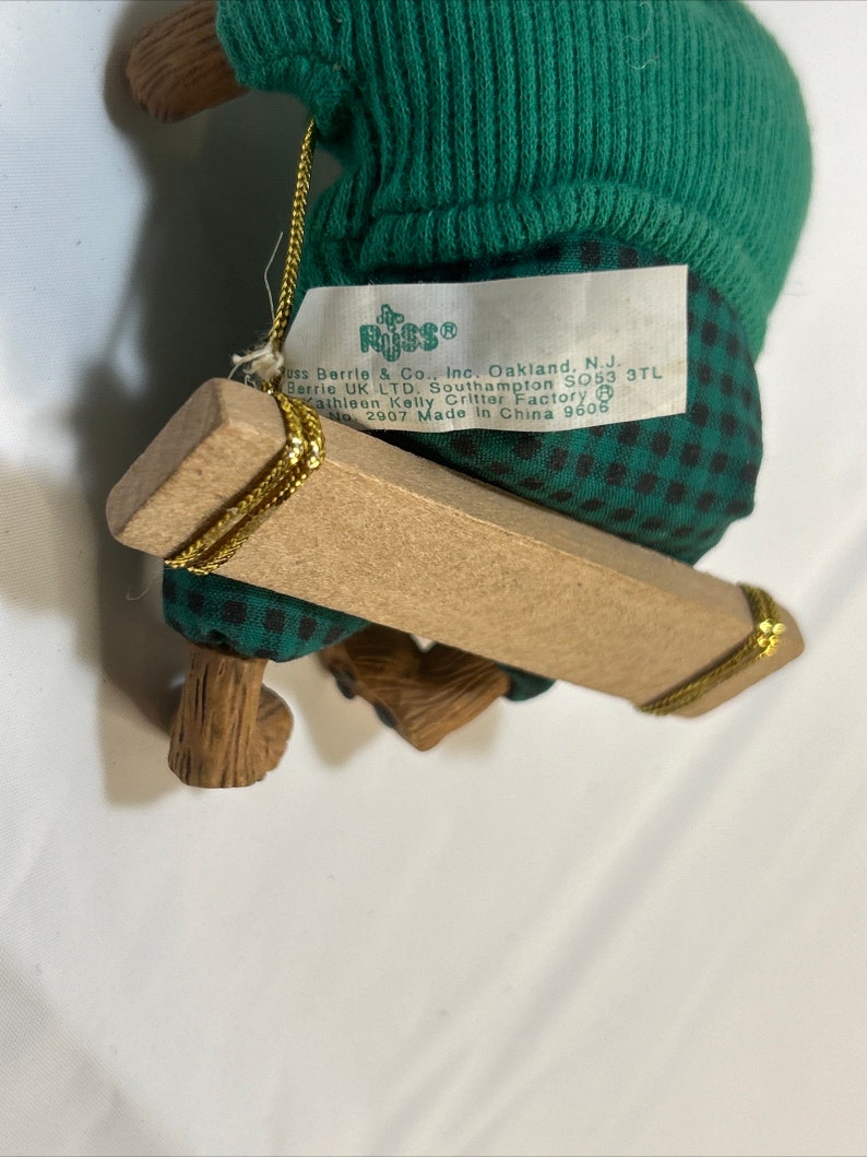 Vintage Russ Berrie Christmas Country Folk Bear 1990s D1 - Etsy