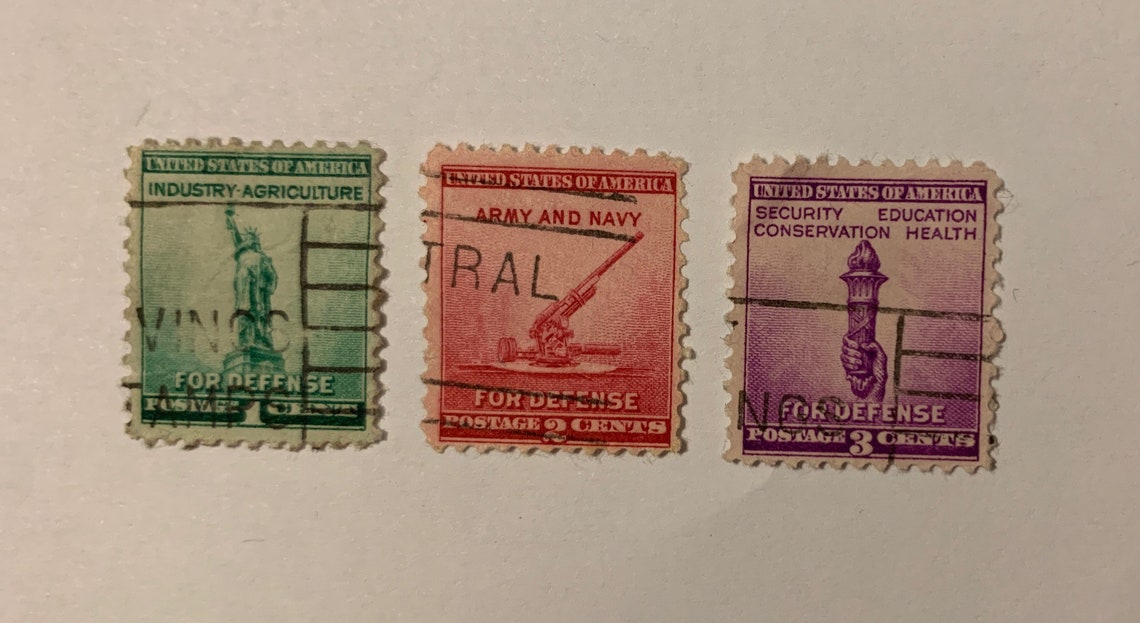 Vintage 1940 U. S. for Defense Postage Stamp - Etsy