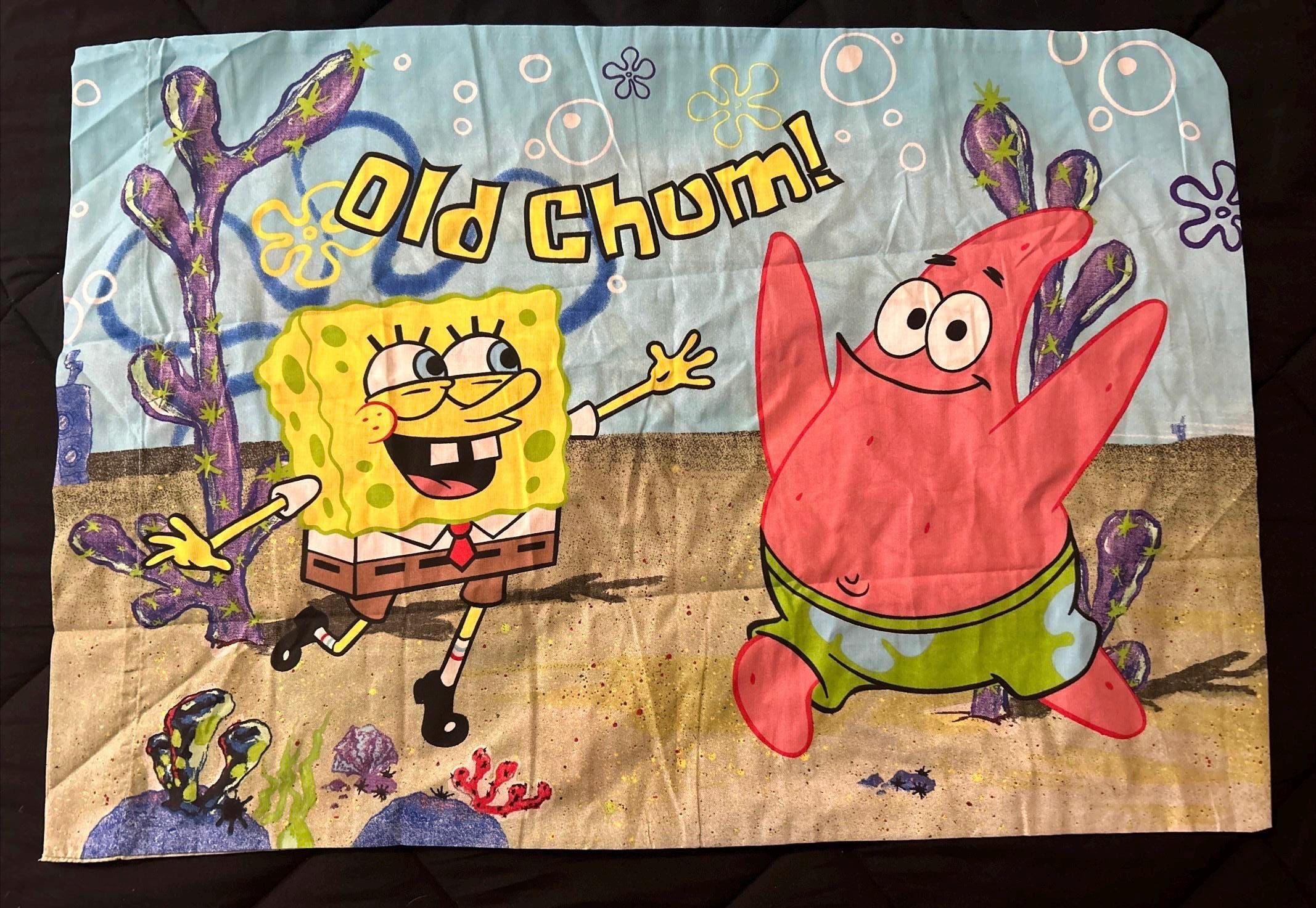 Spongebob Squarepants Best Friends Old Chum Pillowcase 29x19 Standard ...