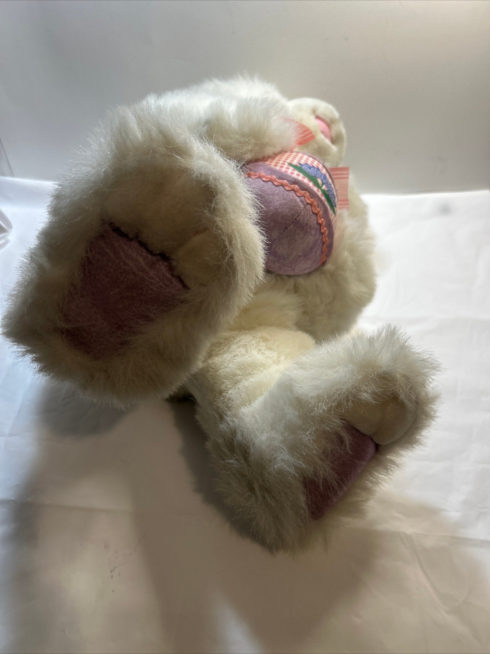 Vtg Easter Bunny Rabbit Plush Hoppy Hopster Egg Ribbon Dan Dee TB ...