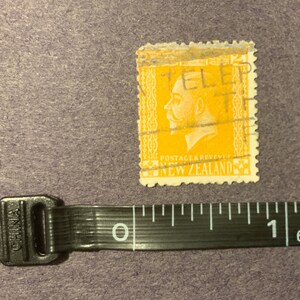 Vintage New Zealand 1960s Used Yellow Postage Stamp - Etsy