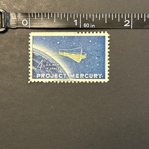 Vintage United States 1962 Project Mercury Used Postage Stamp - Etsy