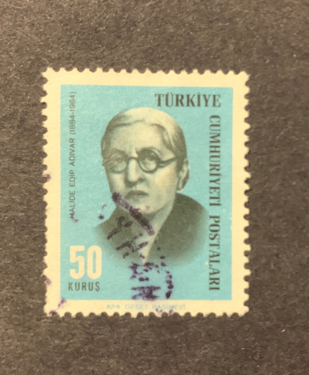Vintage Turkey Turkiye 50 Cent Cumhuriyeti 1964 Used Postage Stamp - Etsy