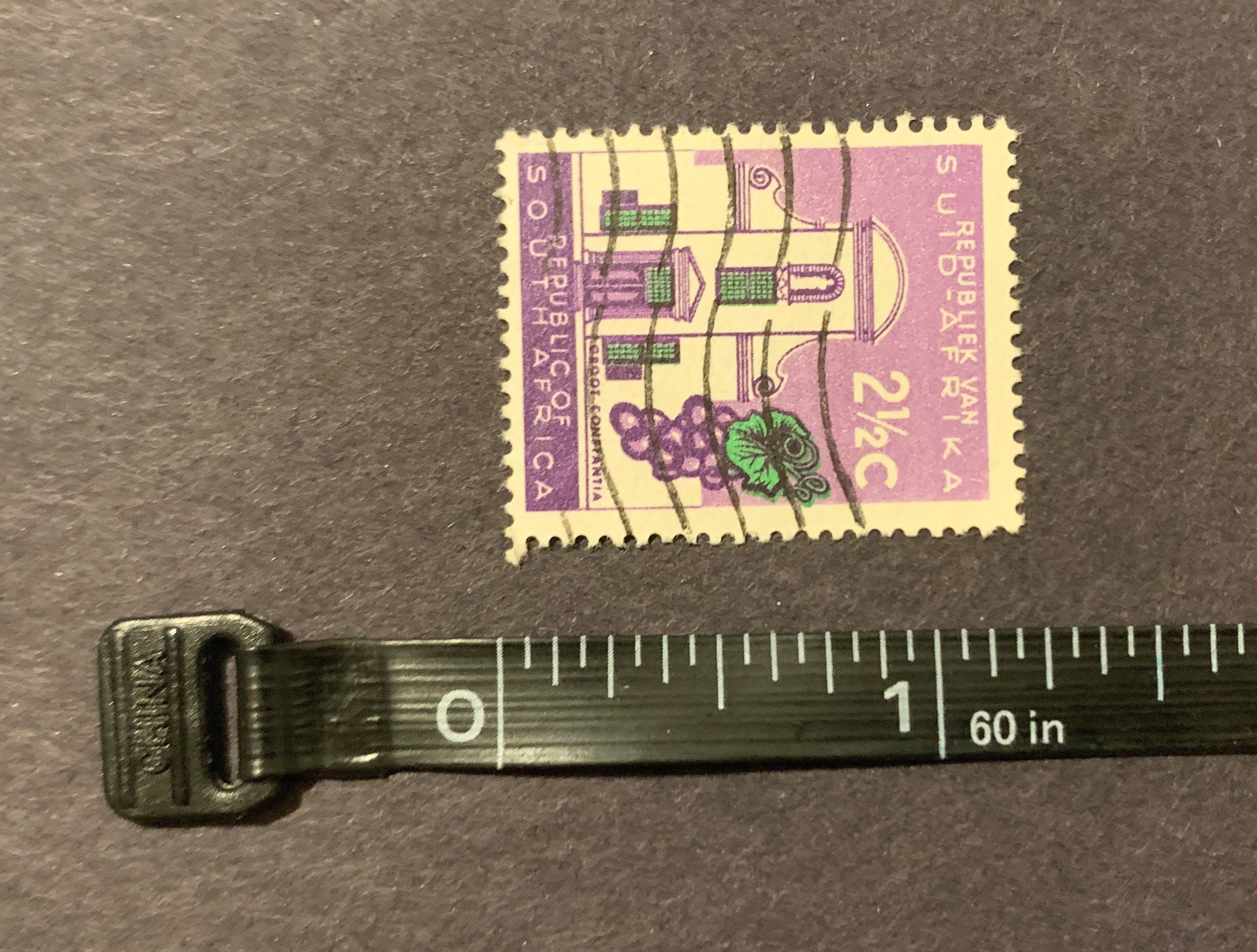 Vintage Republic of South Africa 2 1/2 Cent Used Postage Stamp - Etsy